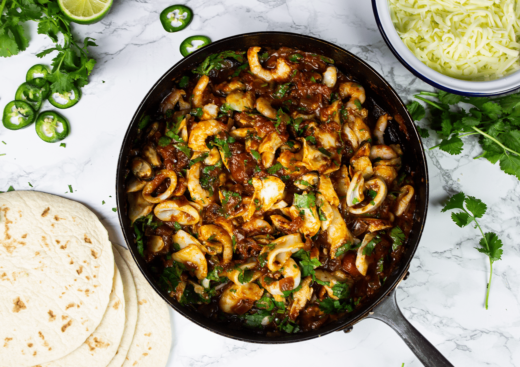 Fish Quesadilla (Loaded with Fish and Seafood) - Flavourise