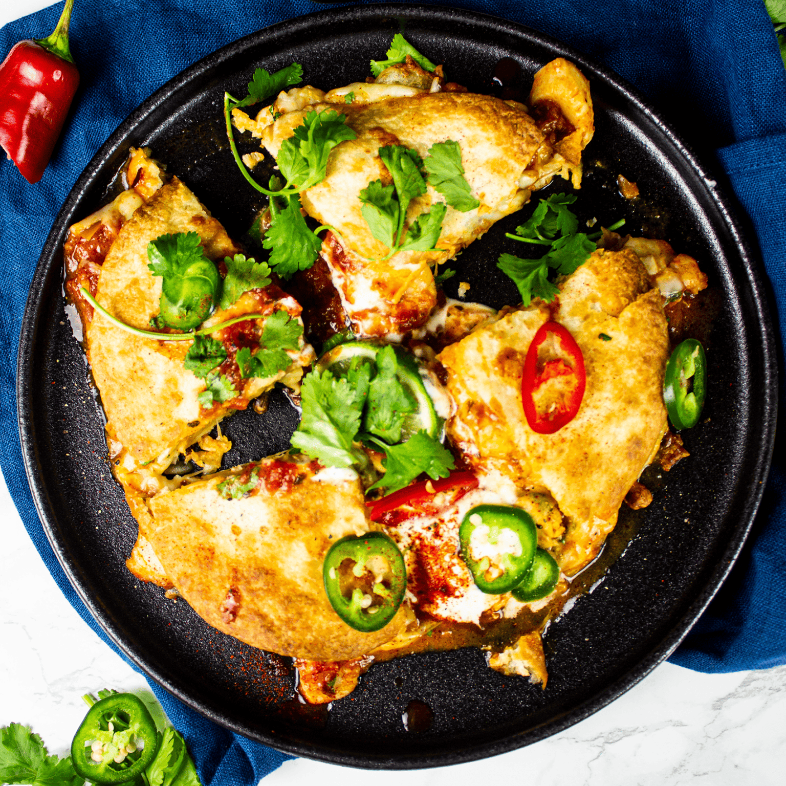 Fish Quesadilla (Loaded with Fish and Seafood) - Flavourise
