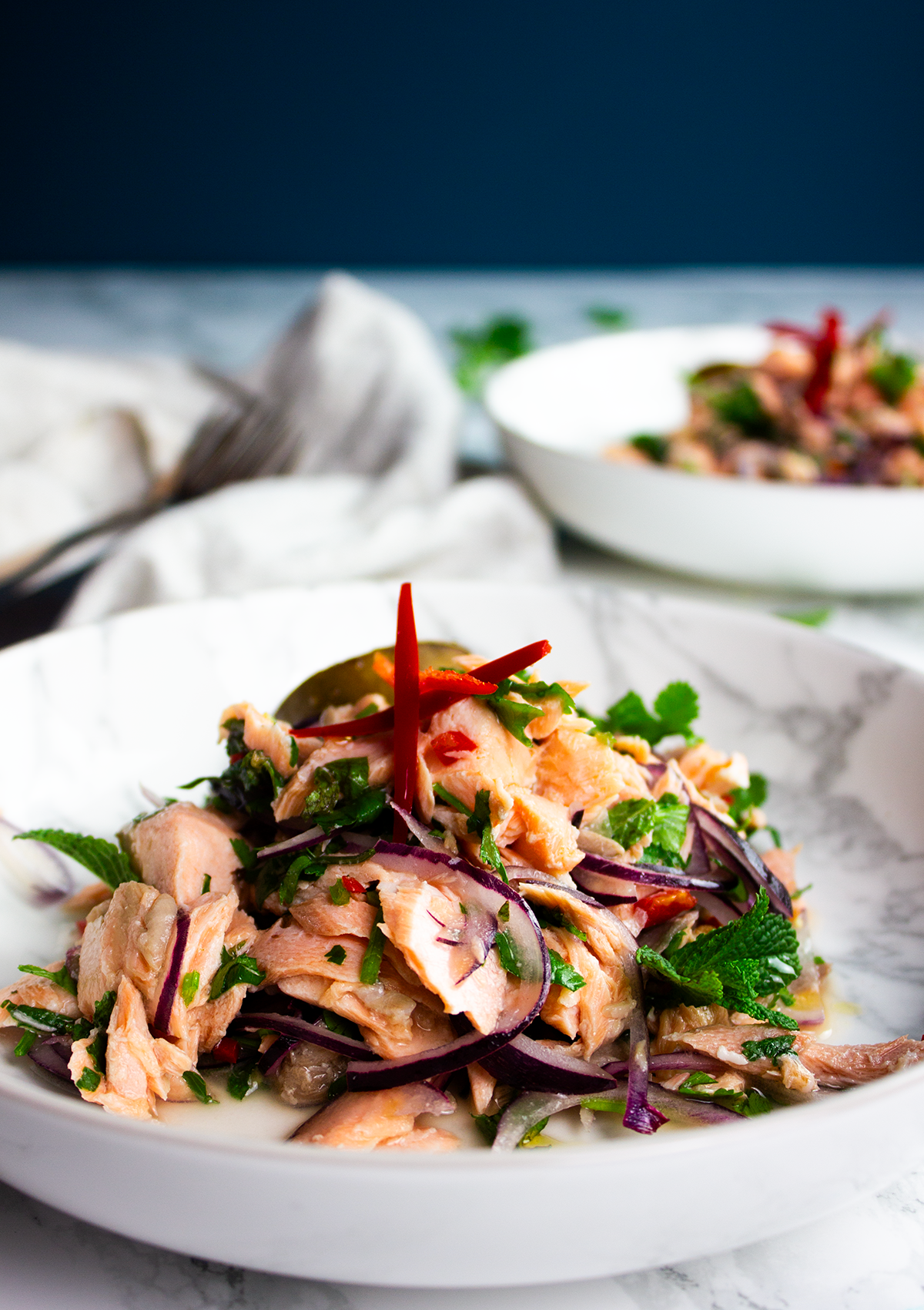 Salmon Larb Salad - Flavourise